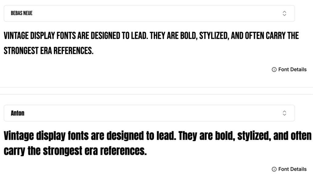 Best Vintage Fonts for Retro & Old-School Design | Buzzcube